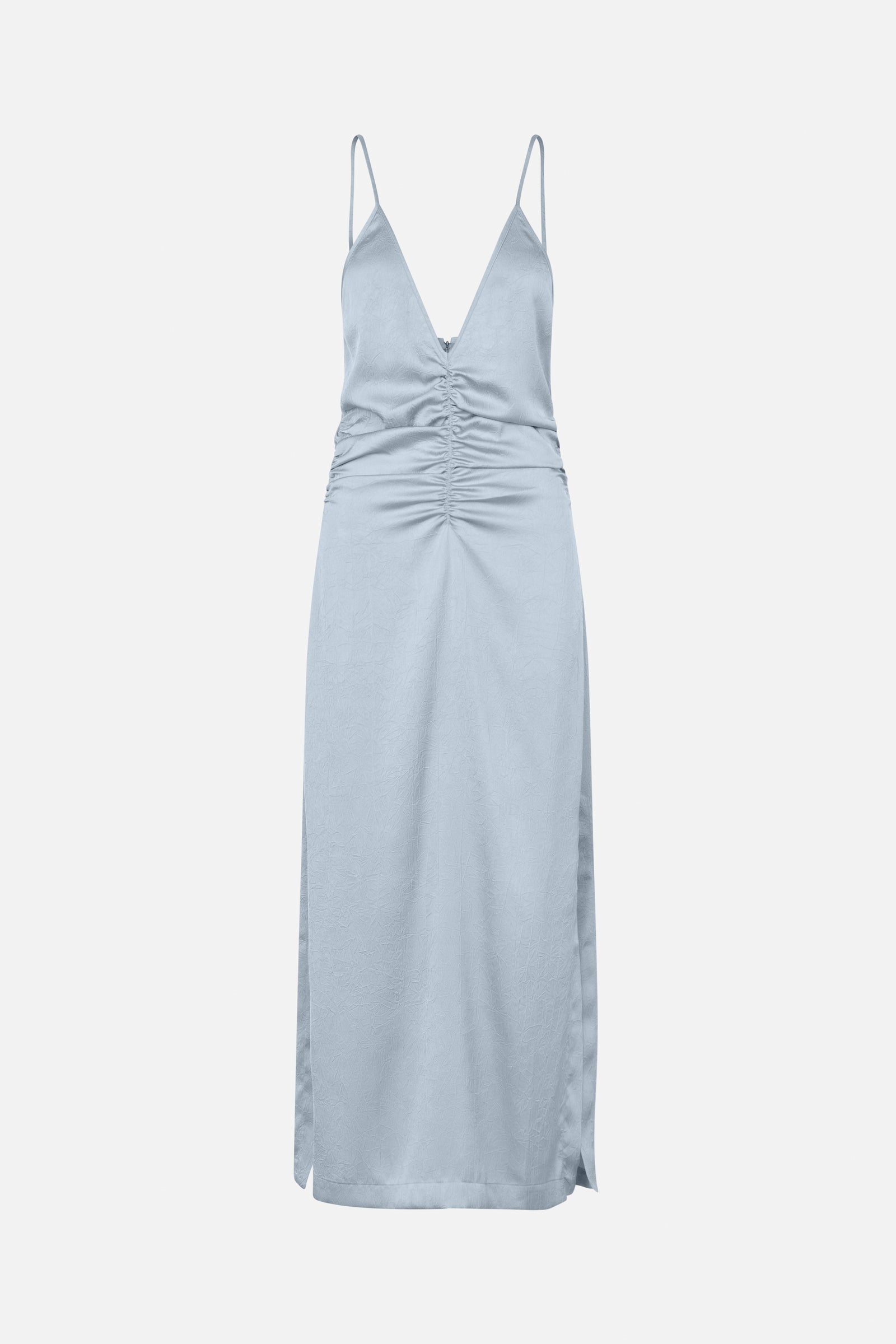 Shop Atalia Dress in Subdued Blue | Worldwide Shipping
