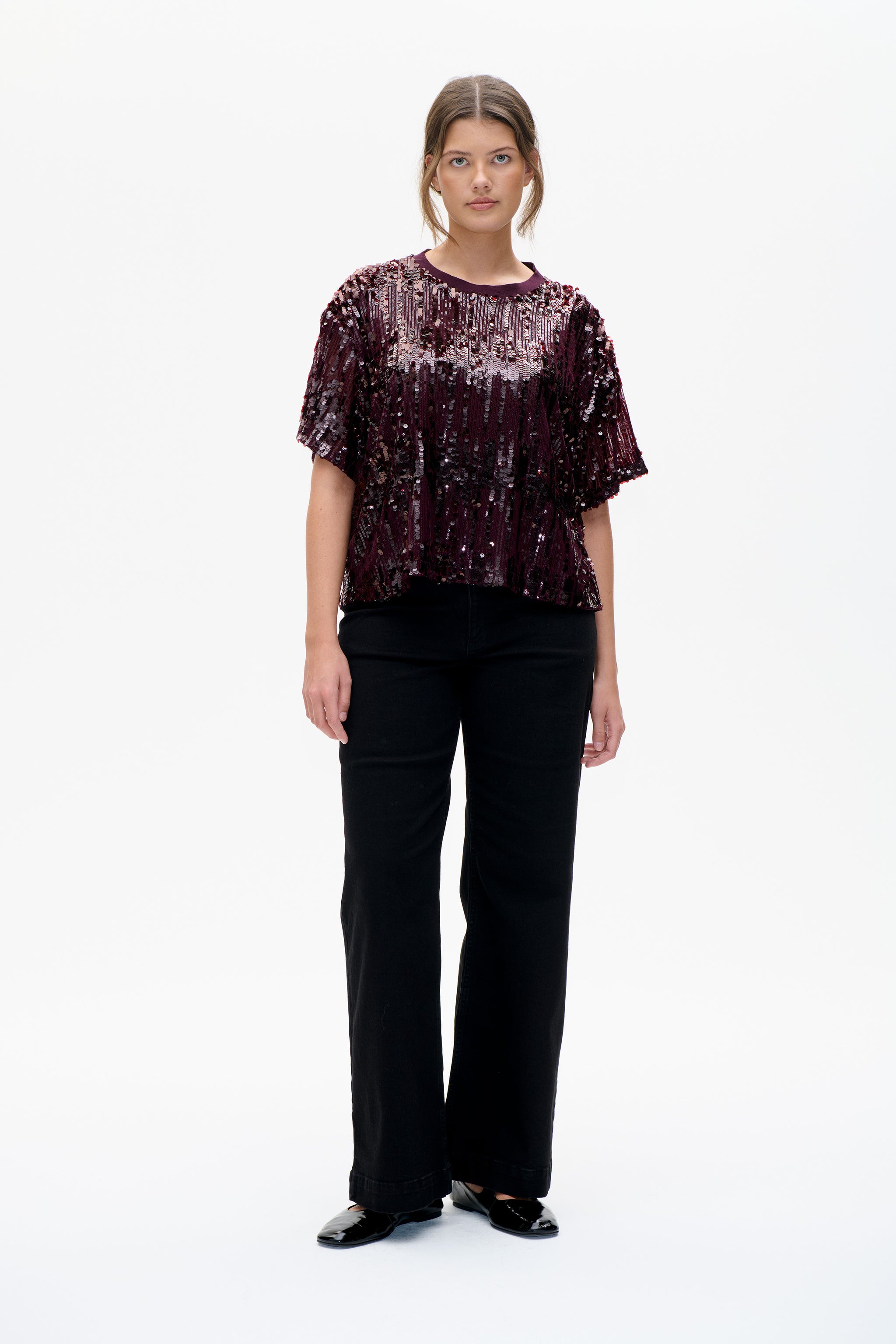 Shop Juli Top in Dark Plum Perfect | Worldwide Shipping