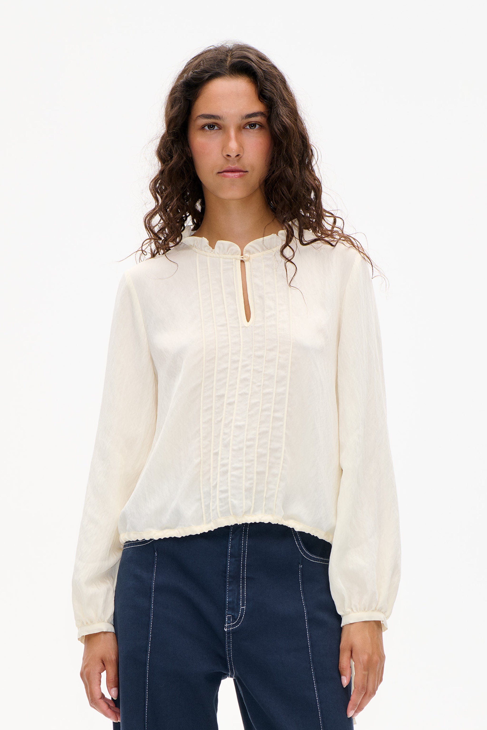 Shop MILYA BLOUSE in Papyrus Creme | Fast Delivery