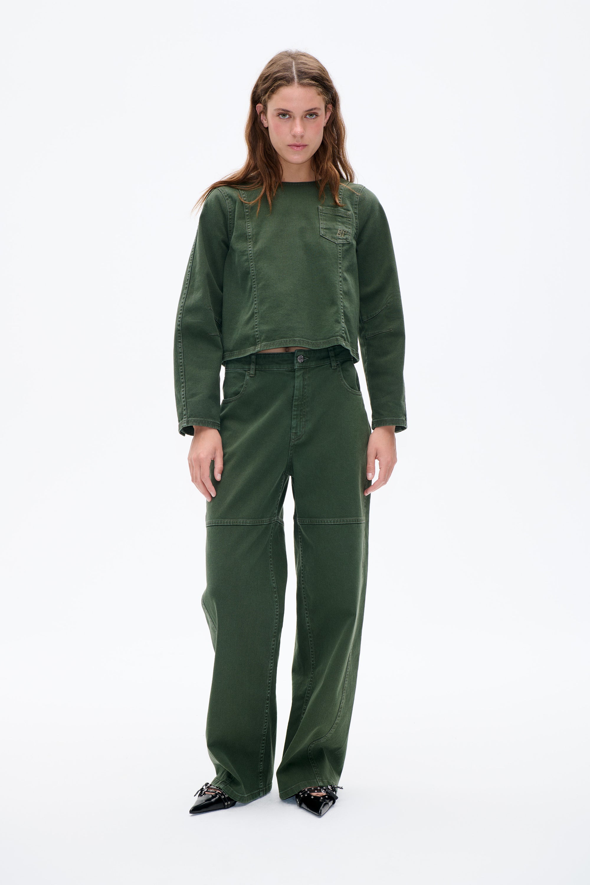 Shop NIKOLIN JEANS in Rosin Green | Fast Delivery