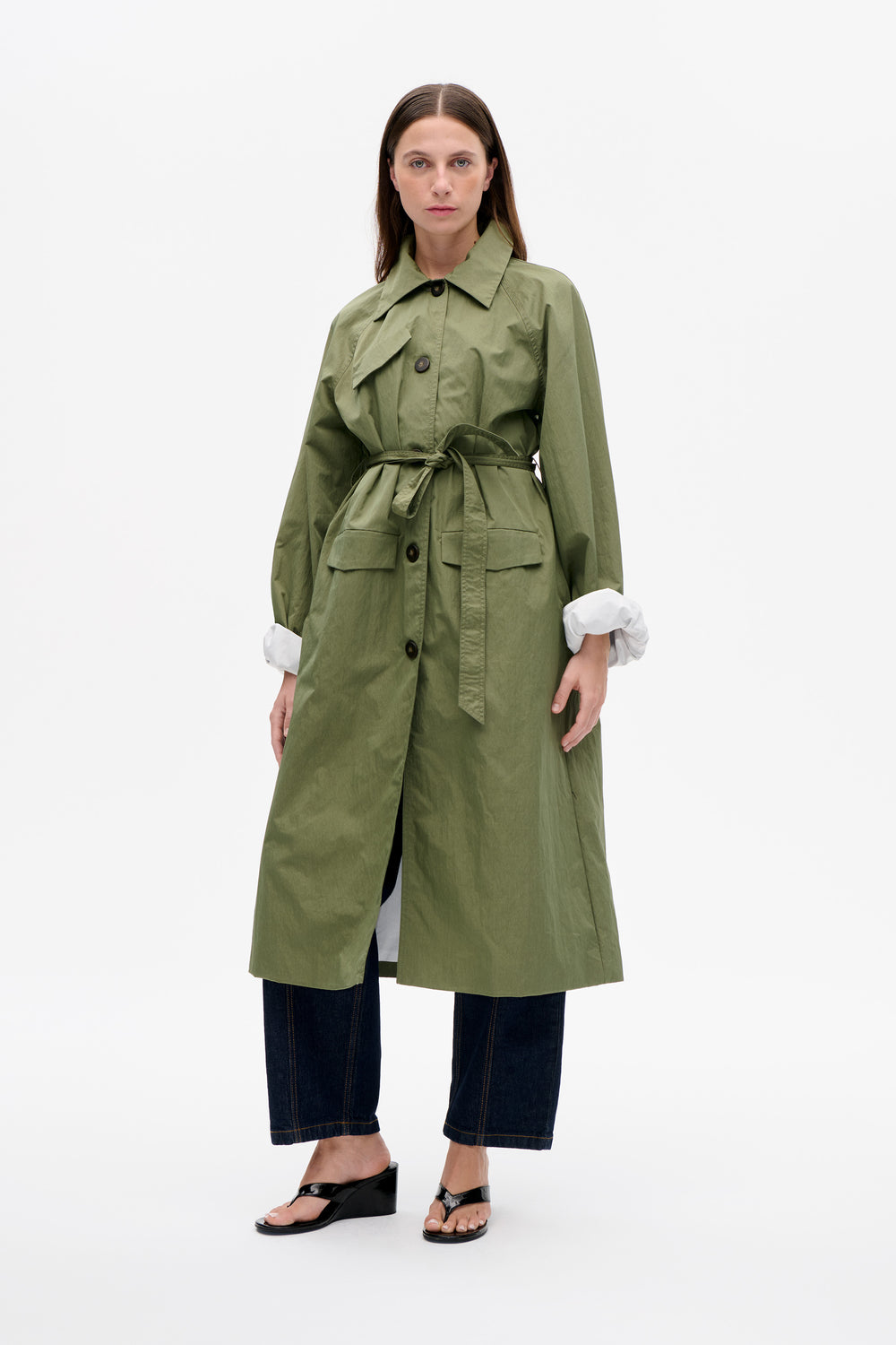 Shop DORTEA COAT in Four Leaf Clover Green | Fast Delivery